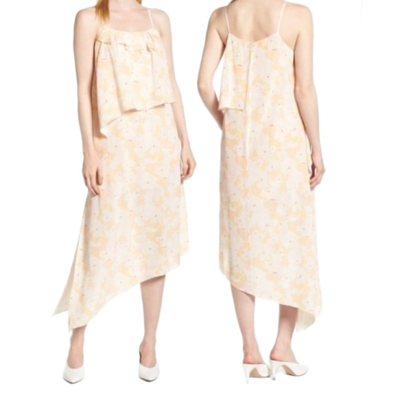 Lewit | Dresses | Lewit Spencer Impala Floral Ruffle Tiered ...